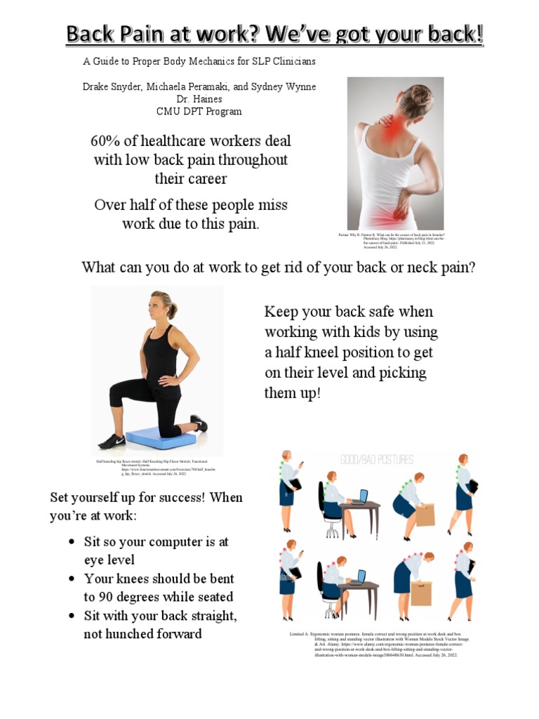 Teaching SLP Inservice Handout | PDF | Back Pain | Clinical Medicine