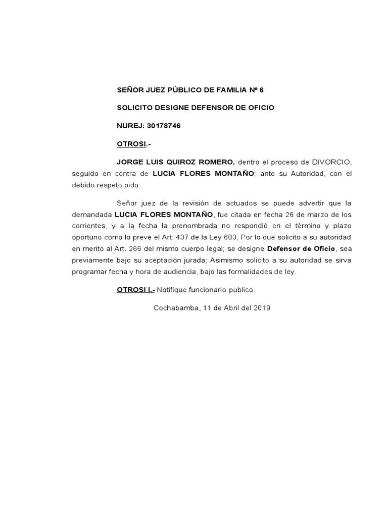 Designe Defensor de Oficio-jorge Quiroz | PDF