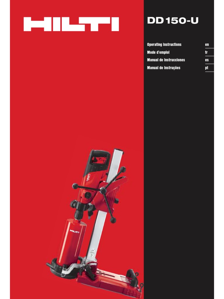 DD 150-U Diamond Core Drill Manual | PDF
