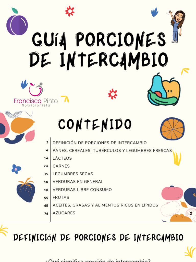 Guía Porciones de Intercambio | PDF | Panes | Leche