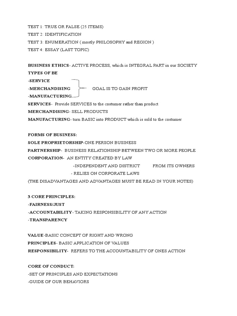 Business Ethics Reviewer 2 | PDF | Social Science