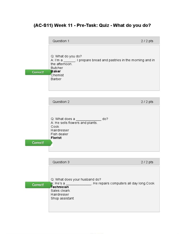 Ac s11 Week 11 Ac s11 Week 11 Pre Task Quiz What Do You Do Compress | PDF | Cooking, Food & Wine ...