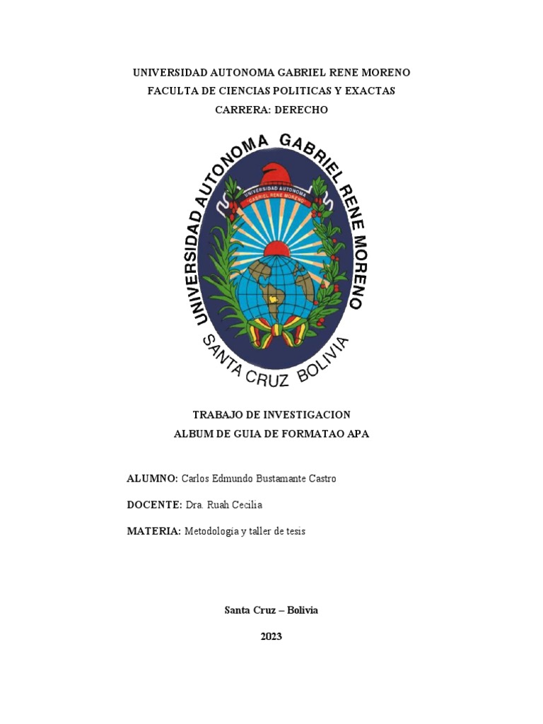 MONOGRAFIA GUIA FORMATO APA | PDF