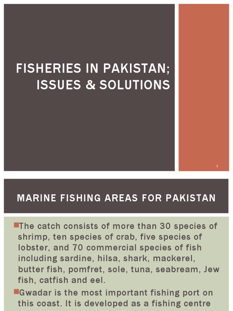 Fisheries in Pakistan Part-II | PDF | Fishery | Aquaculture