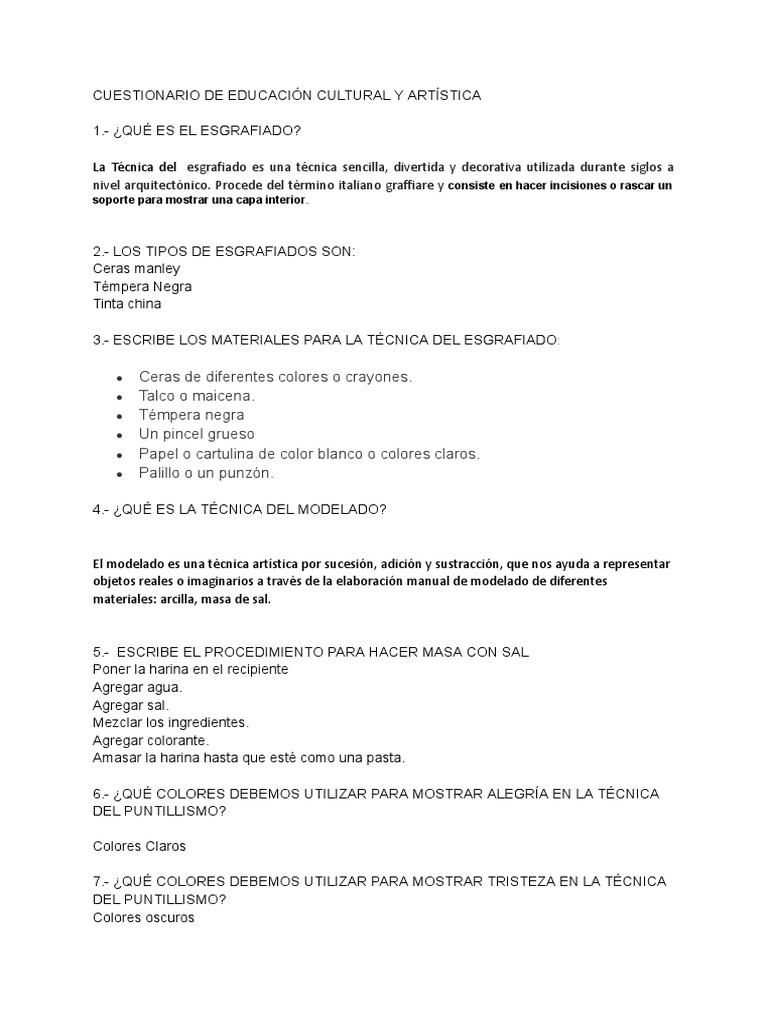 Cuestionario ECA (2) | PDF