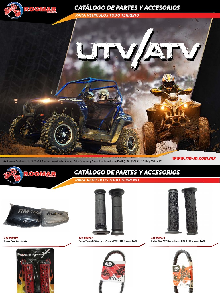 Catálogo de Partes y Accesorios ATV | PDF | Vehículos | Tecnologías ...