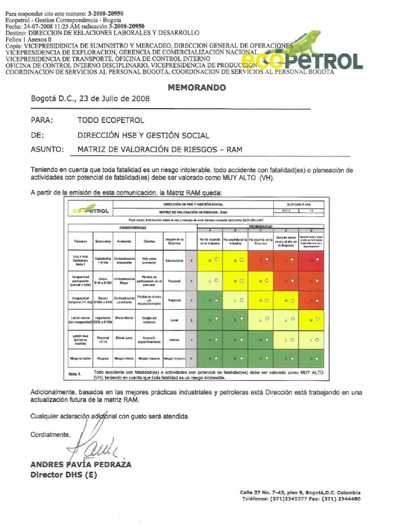 Fundamentos y Calculo Matriz RAM | PDF