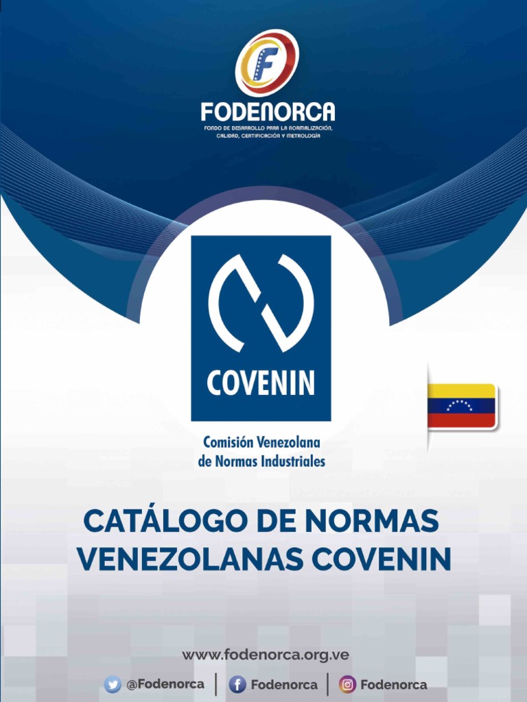 Catálogo de Normas Venezolanas Covenin - Fodenorca 2019 | PDF