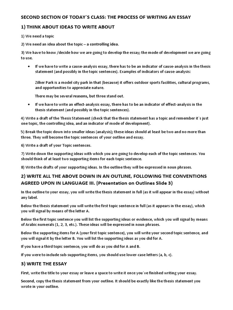 The Process of Writing and Essay | PDF | Paragraph | Essays