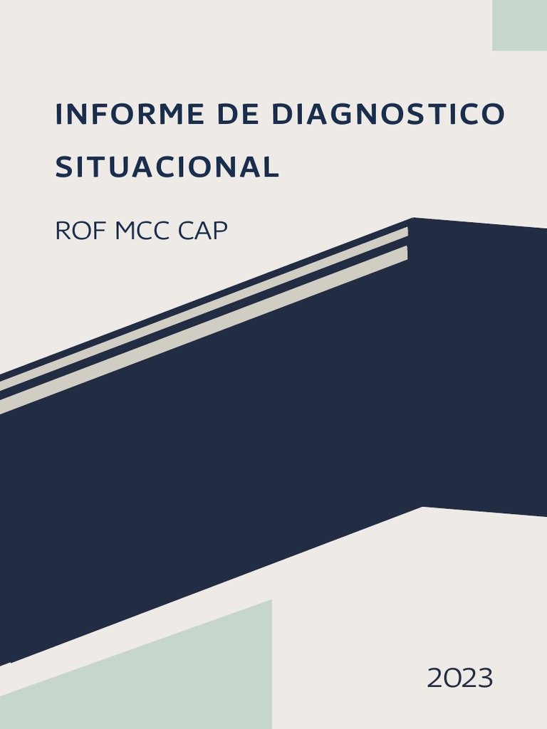 Diagnóstico Situacional ROF MCC CAP - MDM | PDF | Regulación ...