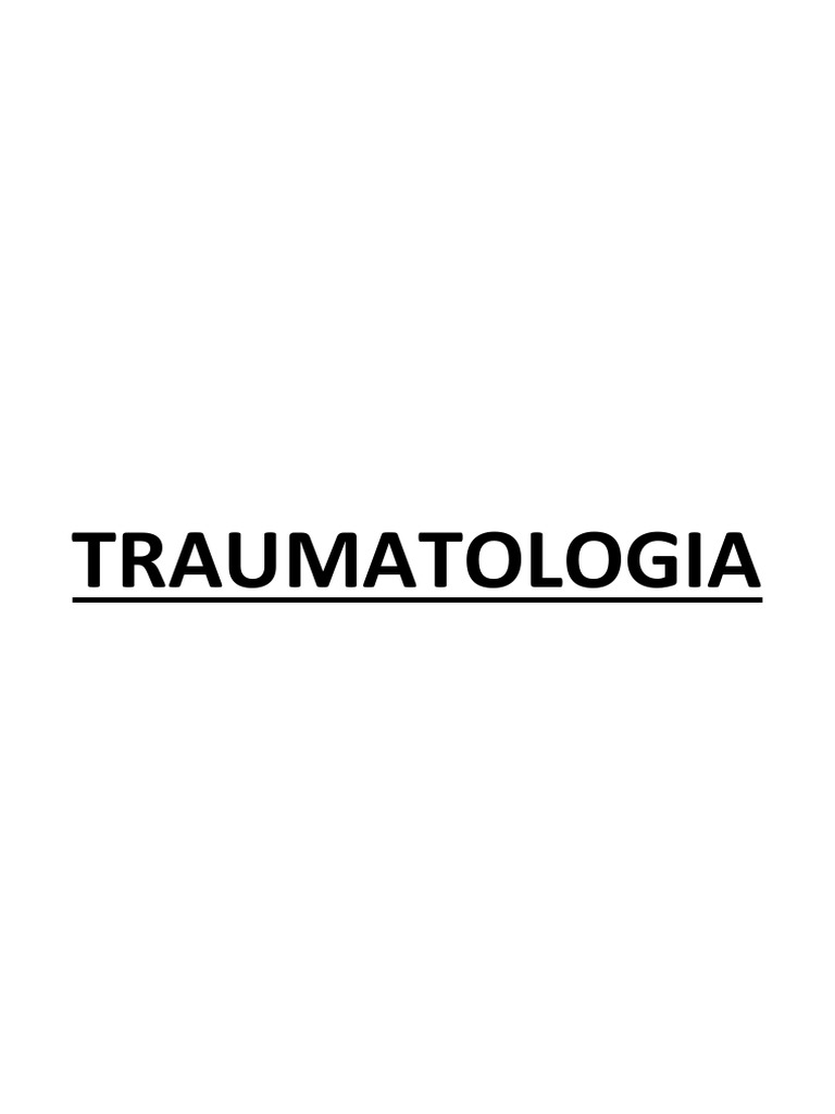Traumato y Ortopedia Completo | PDF | Hombro | Hueso