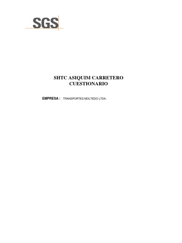 Rio SHTC - Autoevaluacion Rev.3 | PDF | Calidad (comercial) | Outsourcing