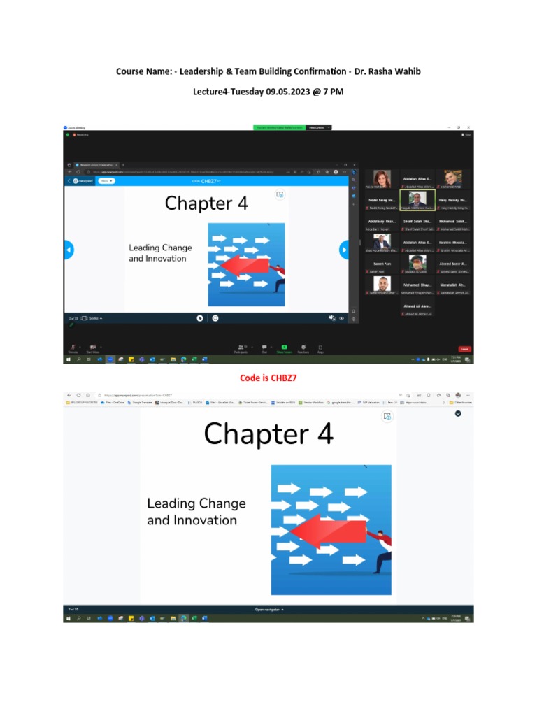 4-Leadership & Team Building Confirmation-Lecture4-Tuesday 09.05.2023 ...