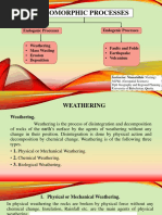 Weathering and Mass Wasting | PDF | Weathering | Physical Sciences