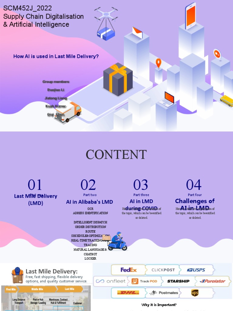 AI in Last Mile Delivery Optimization | PDF | Artificial Intelligence ...