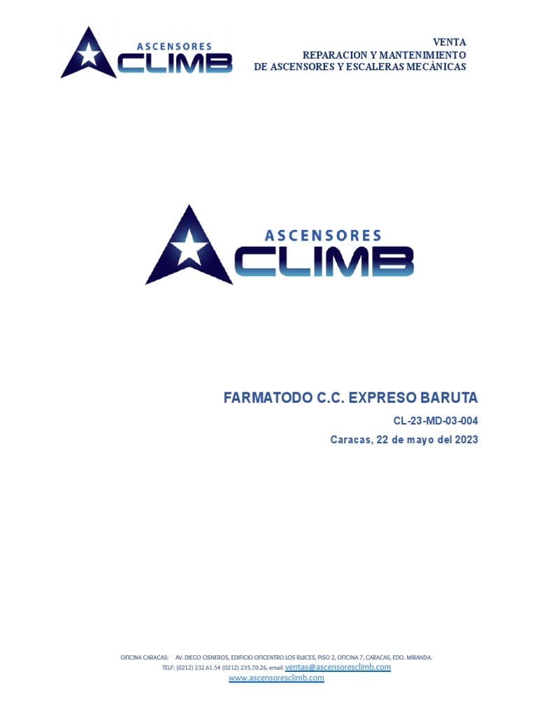 Operadores de Puerta Presupuesto - Modernizacion C.C. Expreso Baruta ...