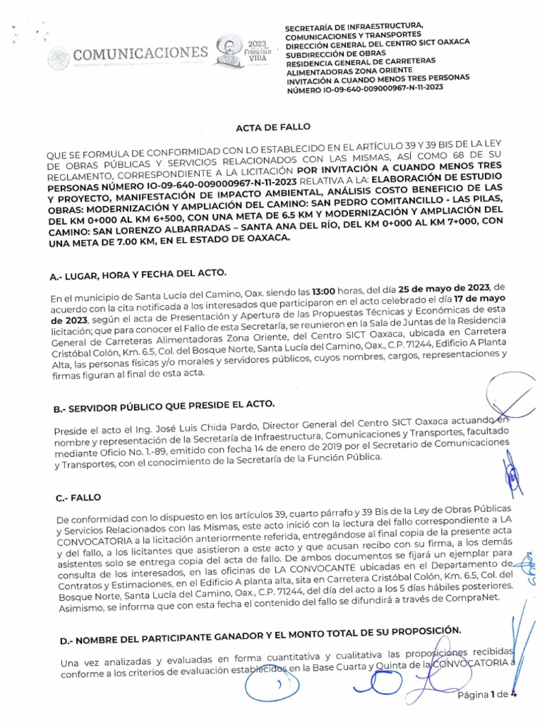 Acta de Fallo N-11 | PDF