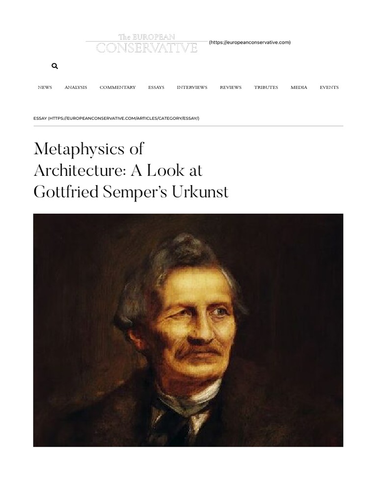 Semper's Urkunst: Architecture's Origins | PDF | Social Science ...