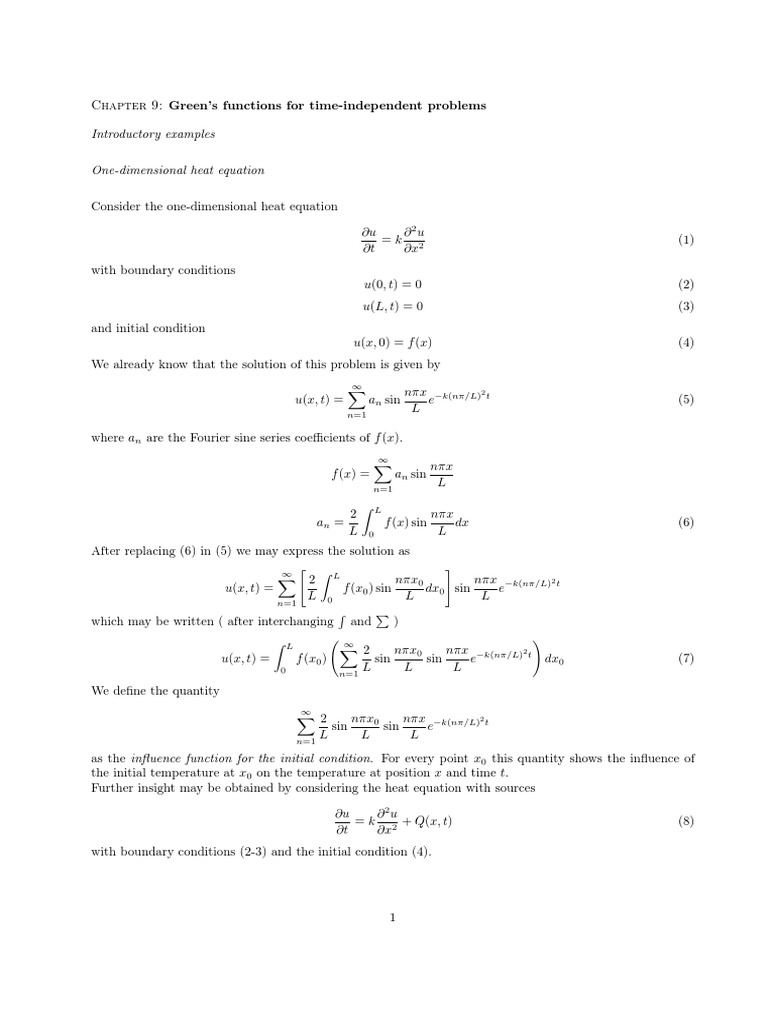 Green Functions Pdf Greens Function Ordinary Differential Equation