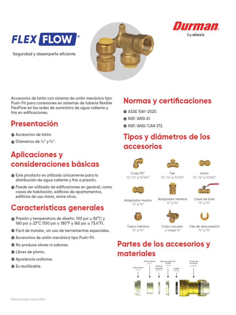 FT - FlexFlow Accesorios - L | PDF | Materiales | Ciencias fisicas