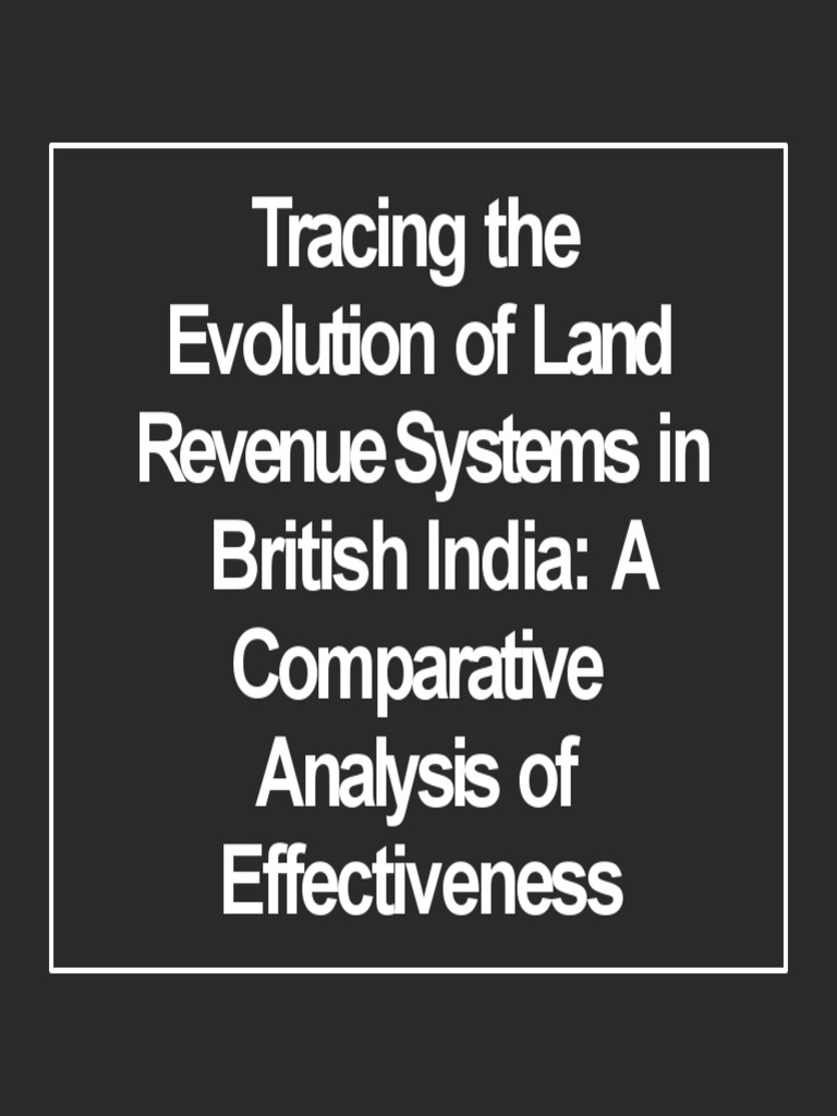 Land Revenue System | PDF | Economies