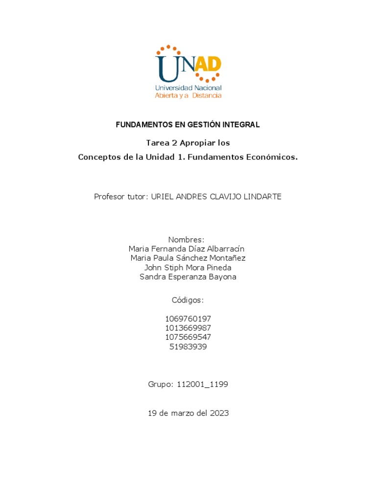 Tarea 2 - Grupo 1199 | PDF | Oferta y demanda | Oferta (economía) Tarea 2 - Grupo 1199 | PDF | Oferta y demanda | Oferta (economía)