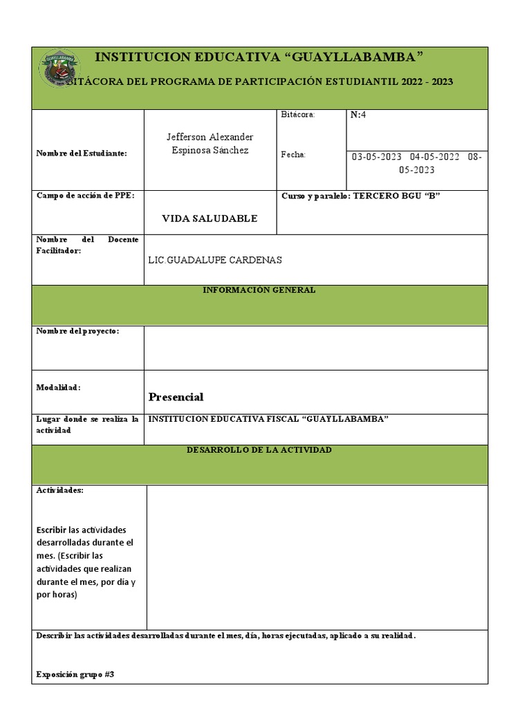 Bitacora 4 | PDF | Infección transmitida sexualmente | Embarazo en la adolescencia