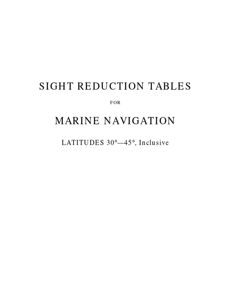 2 Sight Reduction | PDF