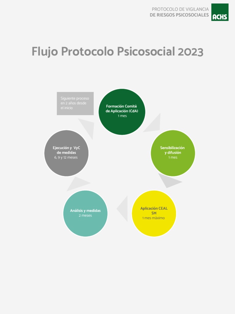 Flujo Protocolo Psicosocial 2023 | PDF