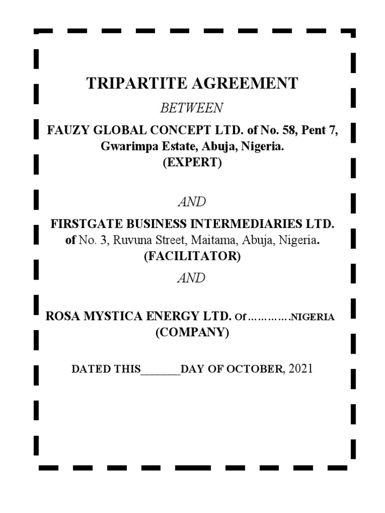 Tripartite Agreement | PDF | Common Law | Business Law