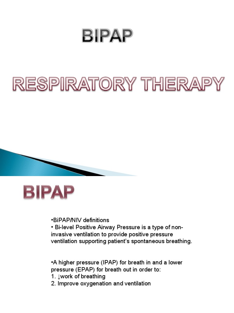 Bipap | PDF | Respiratory Tract | Breathing