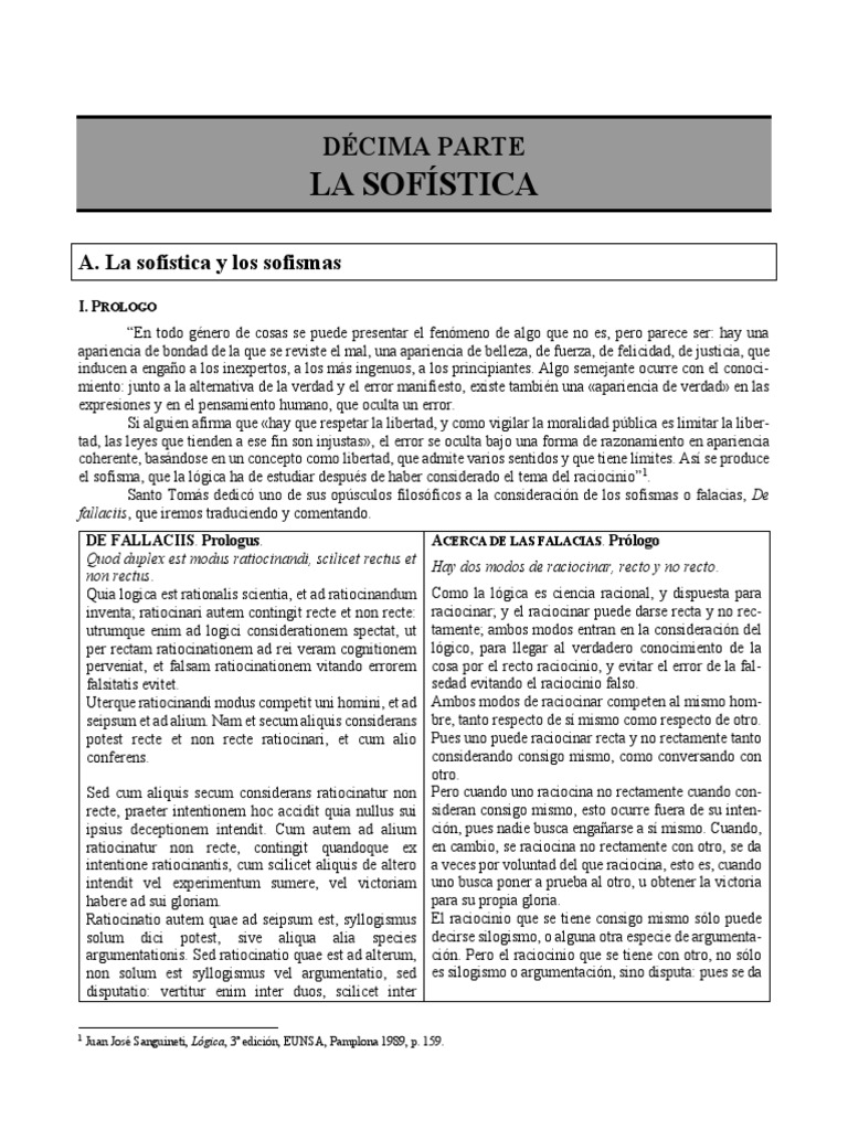 Lógica 10 (La Sofística) - Pe. Álvaro Calderón | PDF | Falacia | Verdad