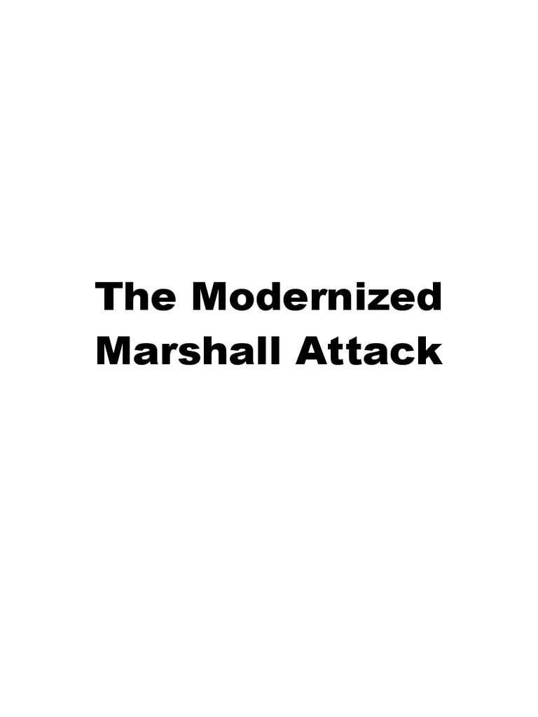 PRUEBA-GRATUITA - The Modernized Marshall Attack | PDF | Traditional ...