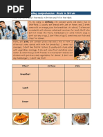 Reading Skills Practice: A Restaurant Menu - Exercises: Preparation ...