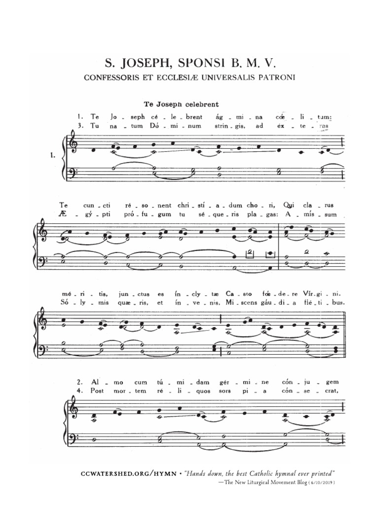 Te Joseph Celebrent | PDF