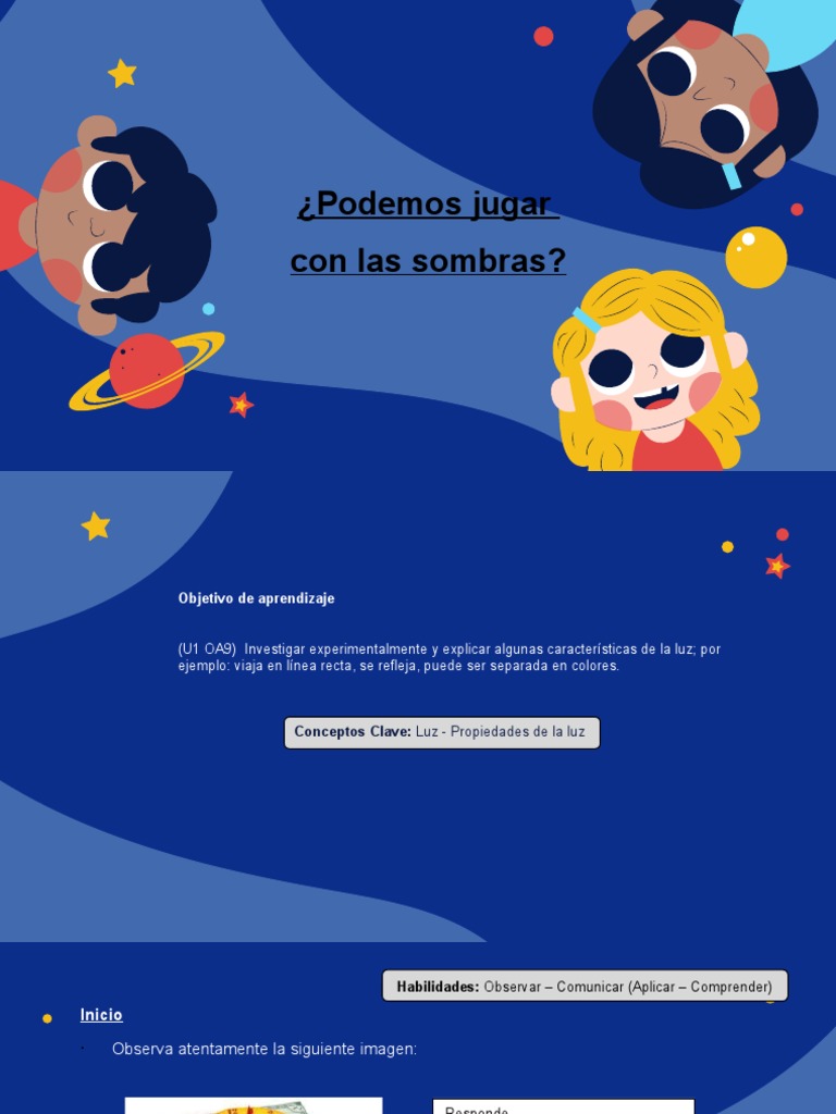 Oa 9 Nivel 1 PPT1 | PDF | Sombra | Ligero