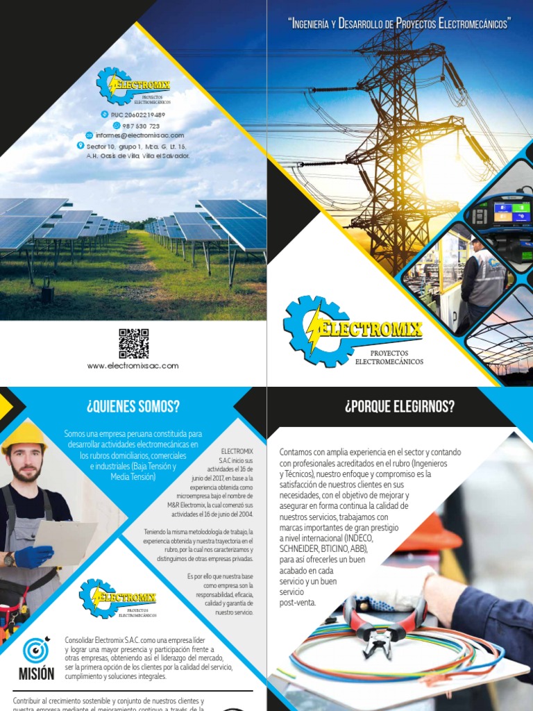 Brochure Electromix | PDF | Scada | Ciencias fisicas