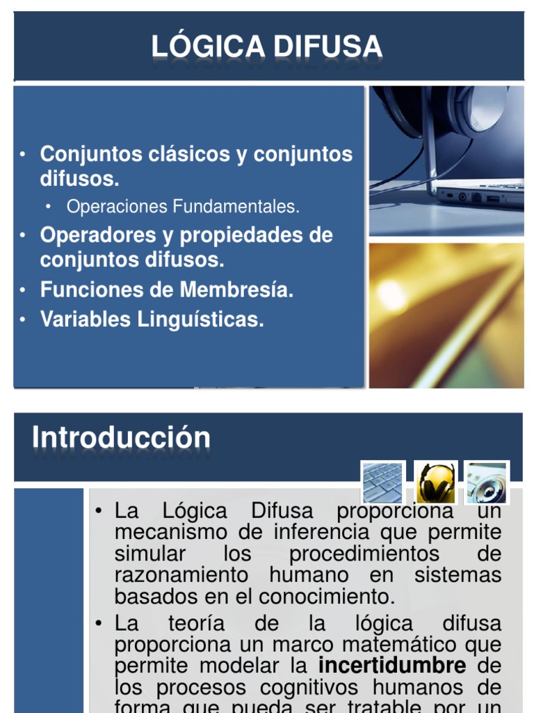 Logica Difusa - Conceptos y Operaciones Básicas | PDF | Lógica difusa ...