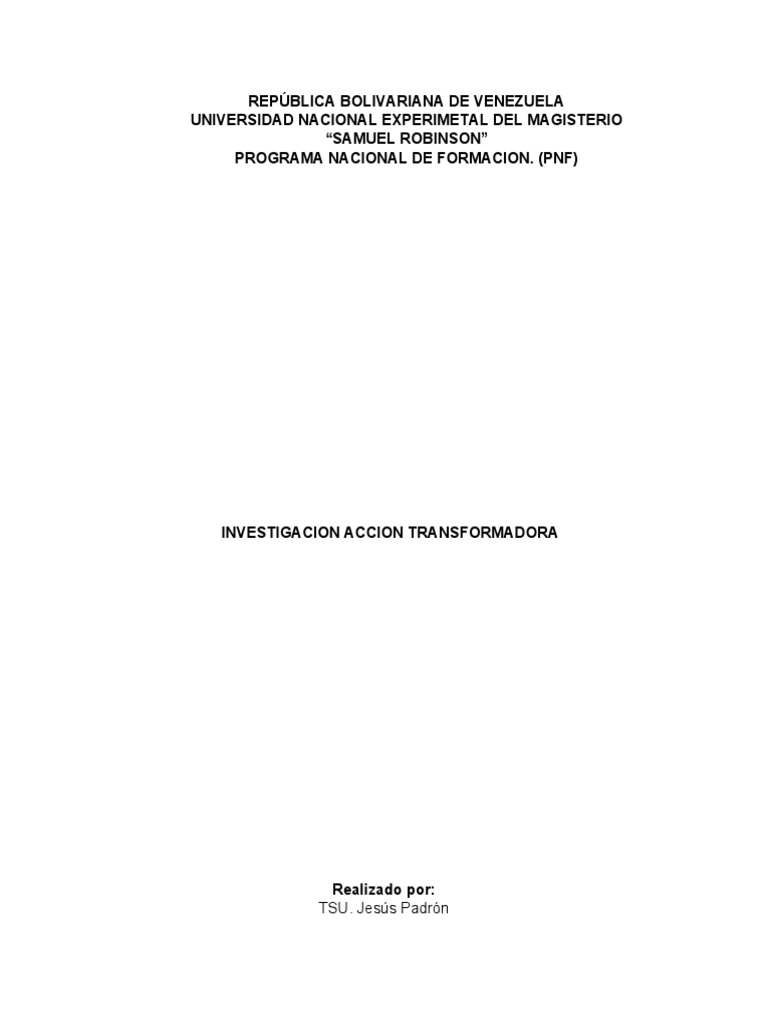 Tarea Jesus Padron CP Andres Bello | PDF | Aprendizaje | Salón de clases