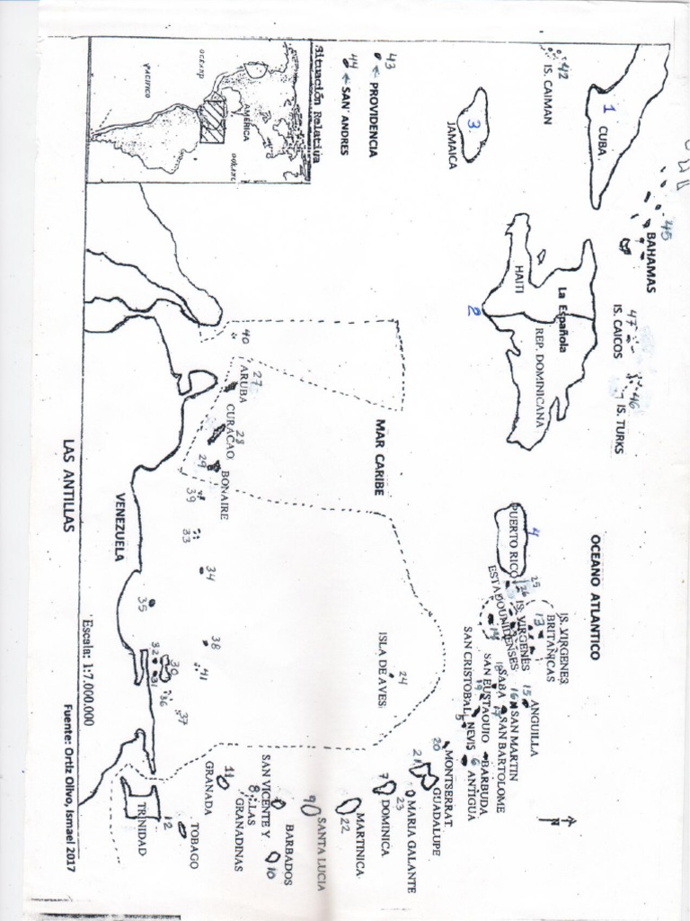 Mapa de Las Antillas | PDF