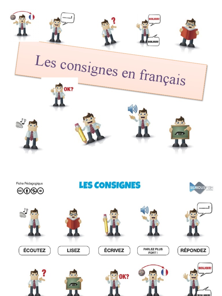 Consignes de classe en français | PDF | Études des langues étrangères