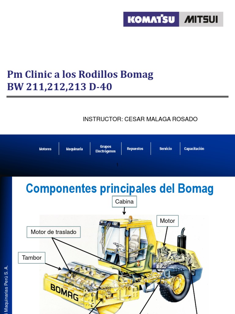 PM Clininc Bomag BW211 | PDF | Presión | Motores