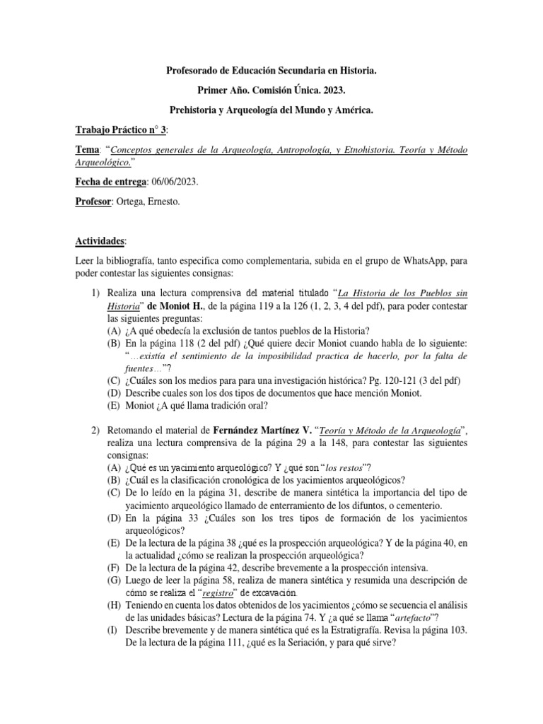 Arqueología y Etnohistoria: Guía Práctica | PDF | Arqueología | Science