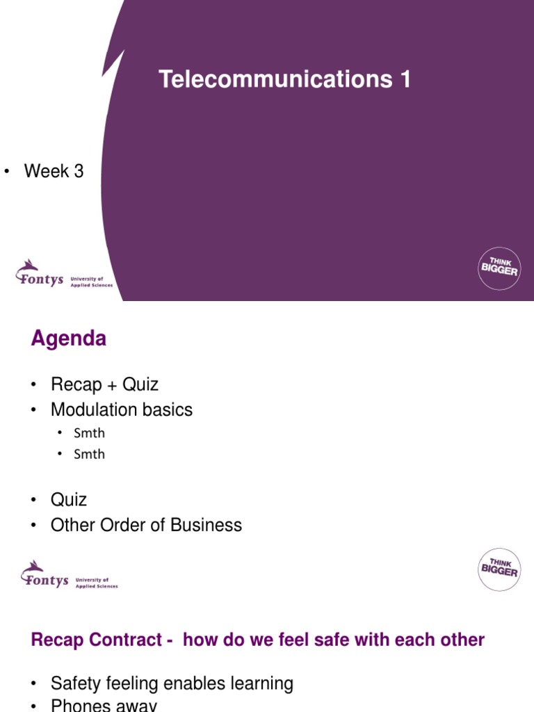 Week3 Modulation Basics Pdf Modulation Oscillation