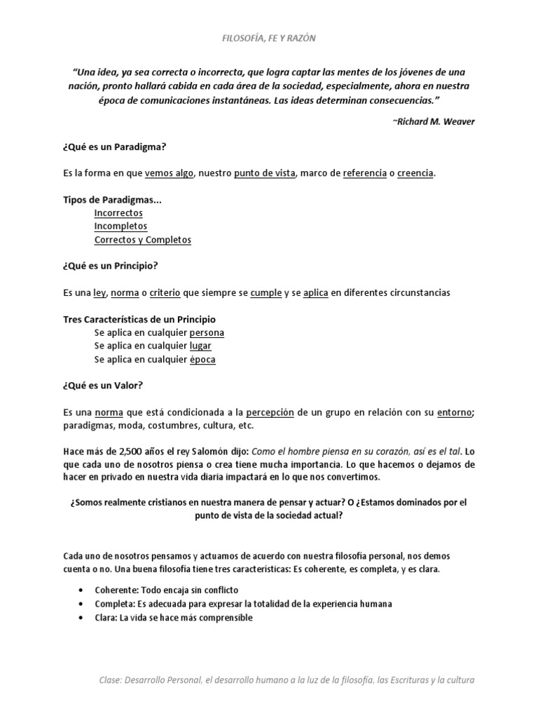 Filosofía Cristiana: Fe y Razón | PDF | Fe | Conocimiento