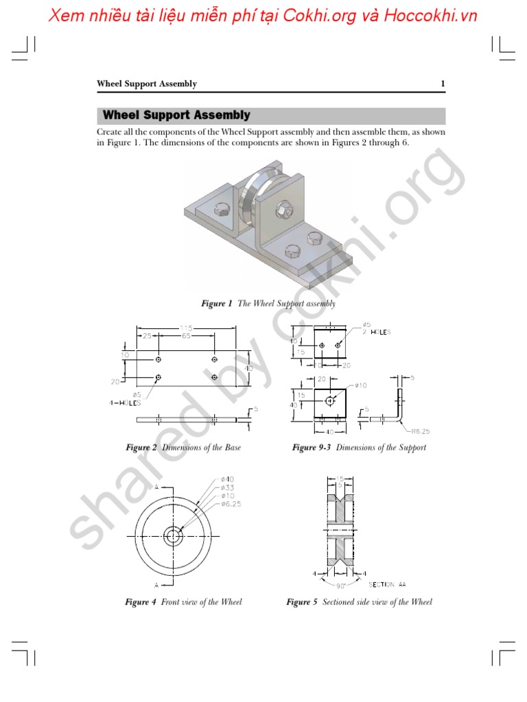 (Hoccokhi) Bai Tap Lap Rap Solidworks Assembly Phan 1 | PDF