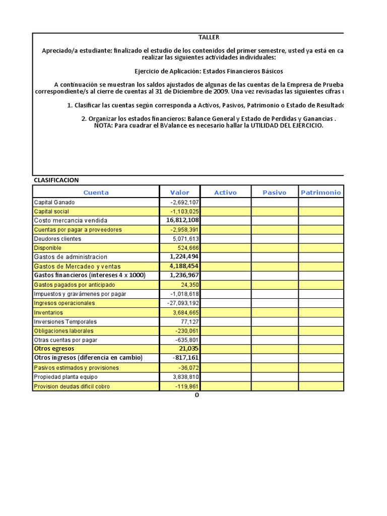 Contabilidad II - Taller | PDF Contabilidad II - Taller | PDF