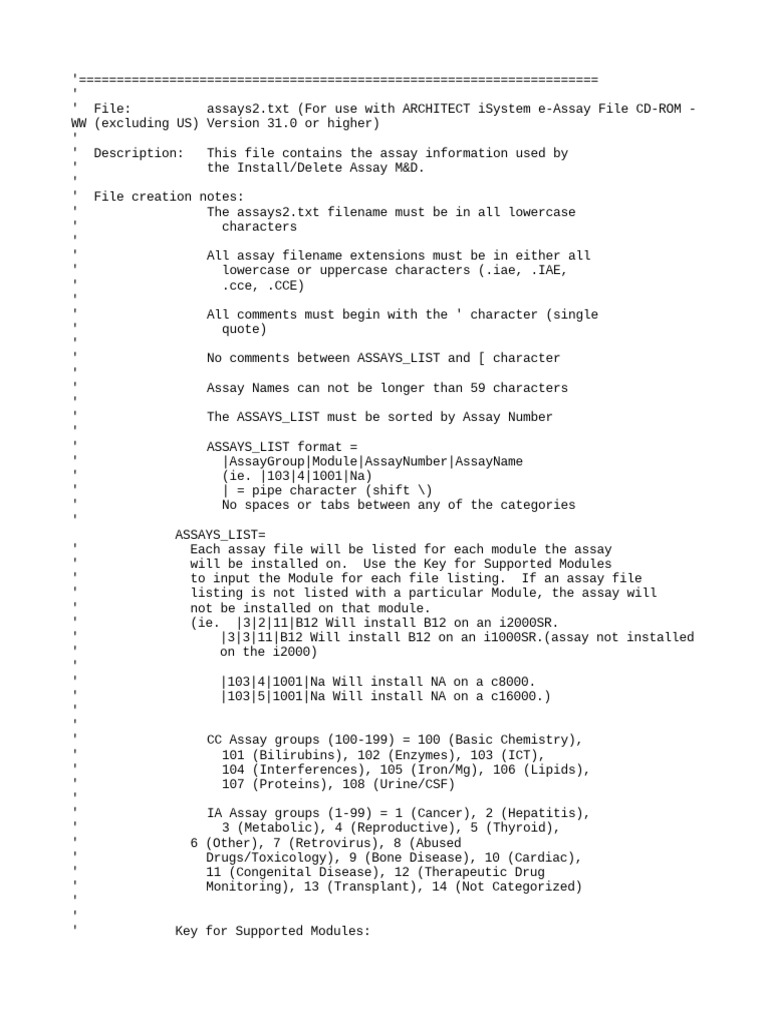 Assays 2 | PDF | Filename | Clinical Medicine
