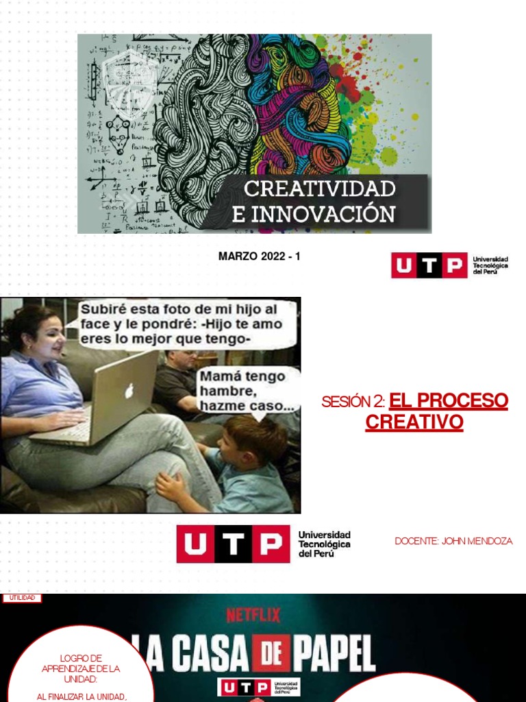 S02. s1 Proceso Creativo | PDF | Creatividad | Cognición