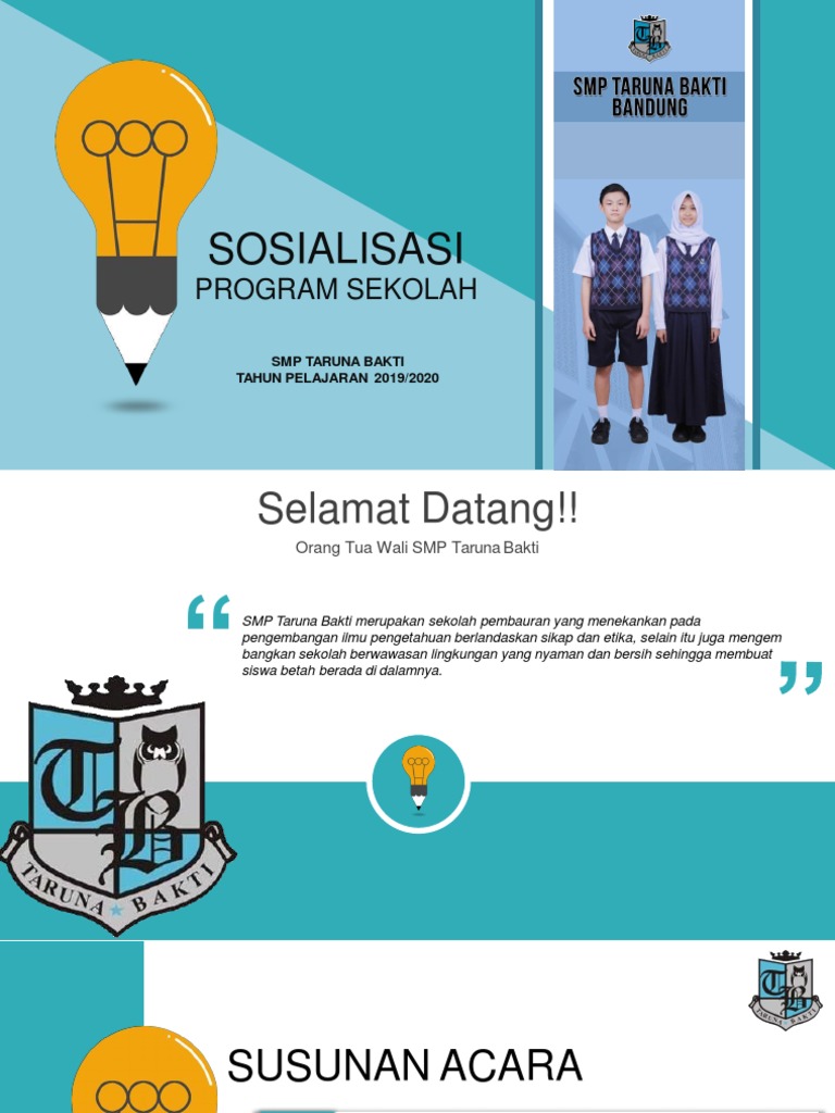 Materi Sosialisasi Program Sekolah Kelas Vii | PDF Materi Sosialisasi Program Sekolah Kelas Vii | PDF